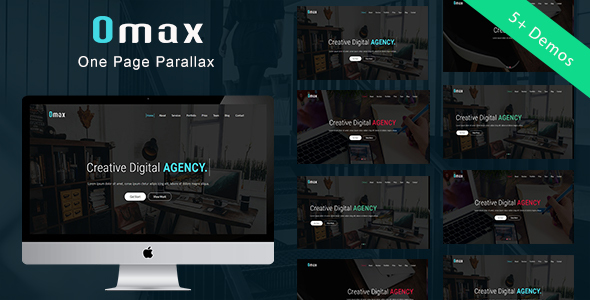 Omax - One Page Multi-Purpose HTML5 Template by H-Coder7 | ThemeForest